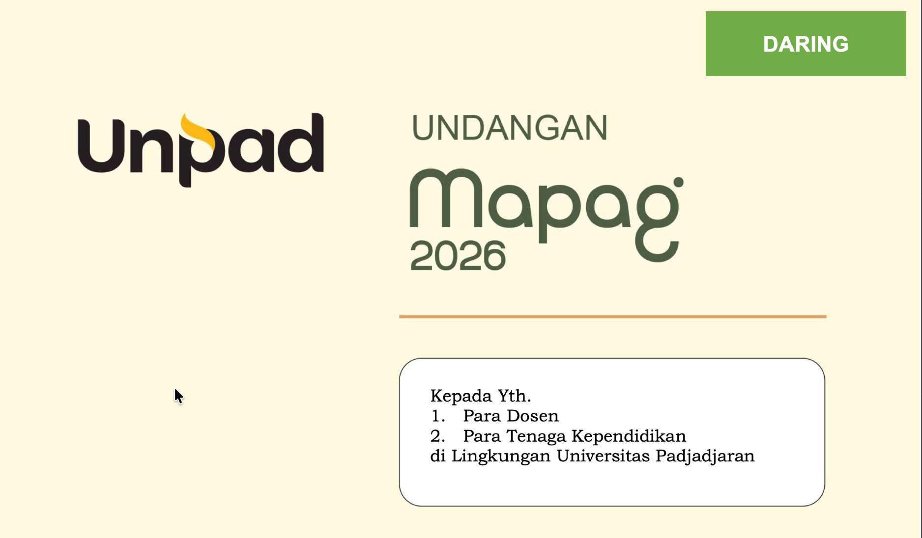 Mapag 2026 Unpad: Refleksi 2025 dan Arah Pengembangan Universitas ...