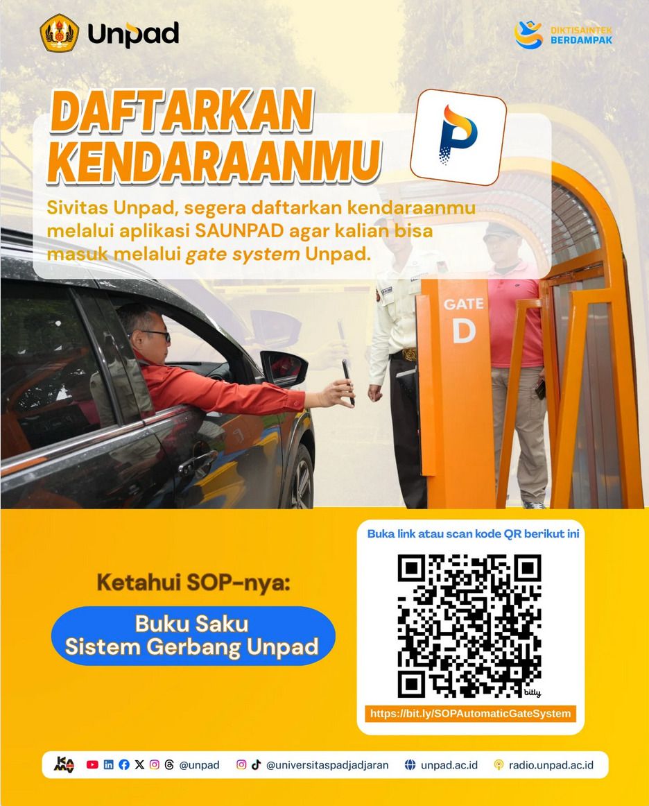 Daftarkan Kendaraanmu melalui SAUNPAD untuk Akses Gate System Unpad ...